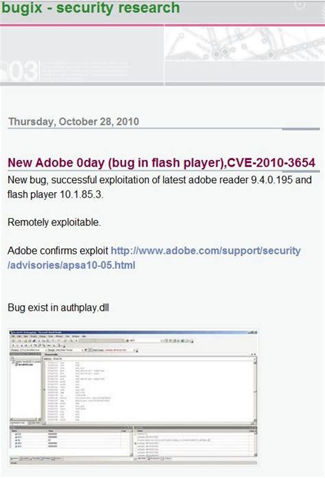 Contagio CVE Adobe Flash Player Zero Day Vulnerability