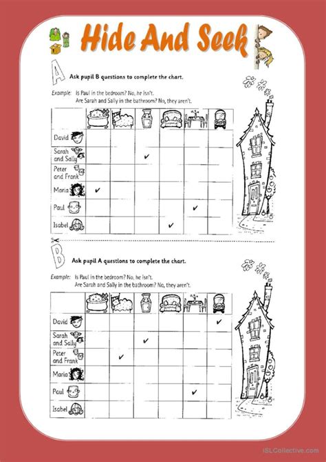 Hide And Seek English Esl Worksheets Pdf And Doc