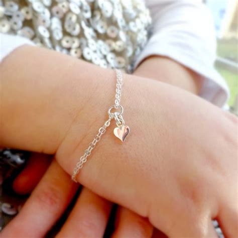 Girls Sterling Silver Bracelet Etsy