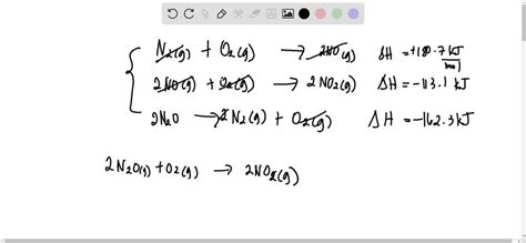 solved given the following data n2 g o2 g 2 no g h