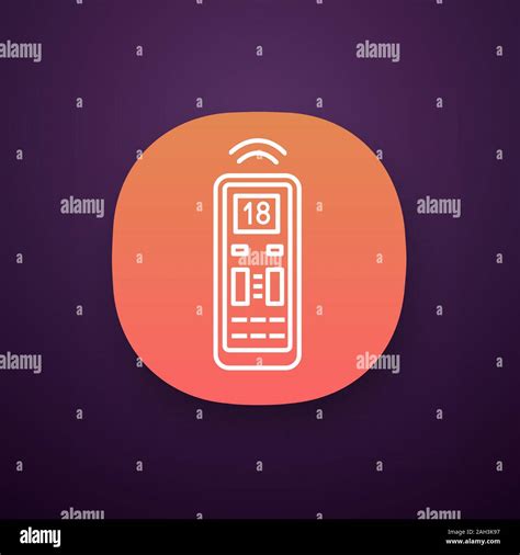 Air Conditioner Remote Control App Icon Ui Ux User Interface Web Or