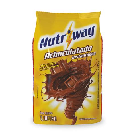 Achocolatado Em Po Instantaneo Nutriway Sache 1kg Embalagem 1x1 001 Kg Real Distribuidora