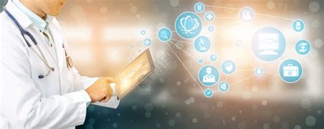 医疗保健概念医院生带有疗图标现代接口显示药品创新医疗急诊服务博士数据和病人健康等符号高清图片下载 正版图片302454241 摄图网