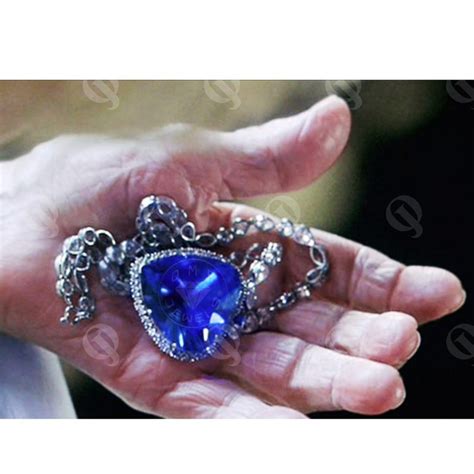 Titanic Necklace Heart Of The Ocean Necklace Heart Sapphire Necklace