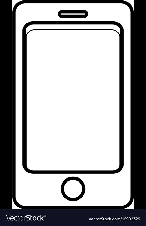 Line Smartphone Technology Communication Call Vector Image