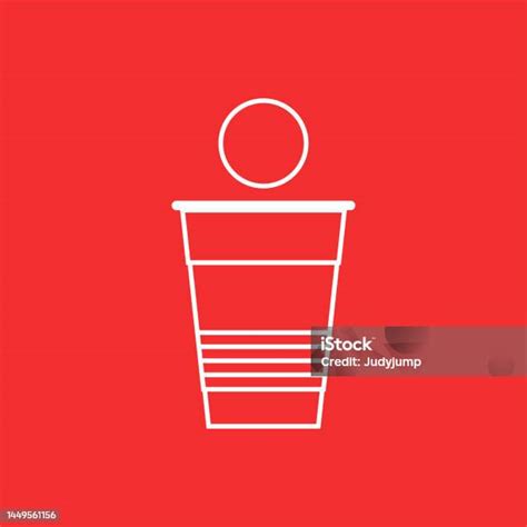 맥주 컵 벡터입니다 비어퐁 포스터 디자인 벽지 복사 공간 탁구공 벡터입니다 건강관리와 의술에 대한 스톡 벡터 아트 및 기타