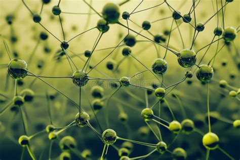 Conceptual Representation Of Big Data Network With Nodes And Connections In A Modern Design