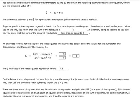 Solved 1 The Least Squares Criterion Sse Ssr And Sst Aa