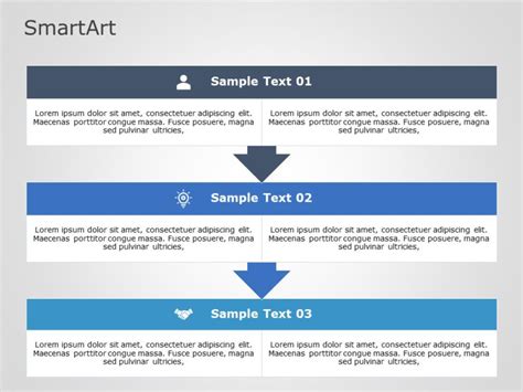 SmartArt List Segment Steps SlideUpLift