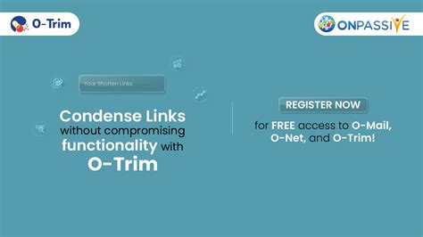 Get Free O Trim Links With Onpassive Register Now Onpassive Posted On The Topic Linkedin