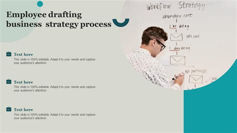 Employee Drafting Business Strategy Process Ppt Sample