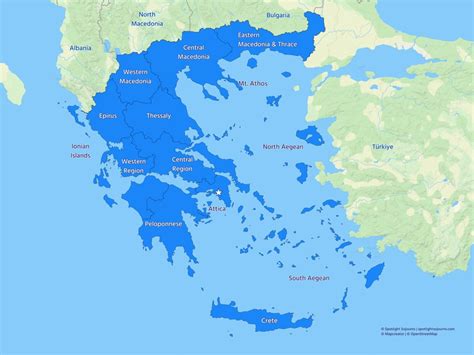 Regions Of Greece Maps And Overview Of All Regions In Greece