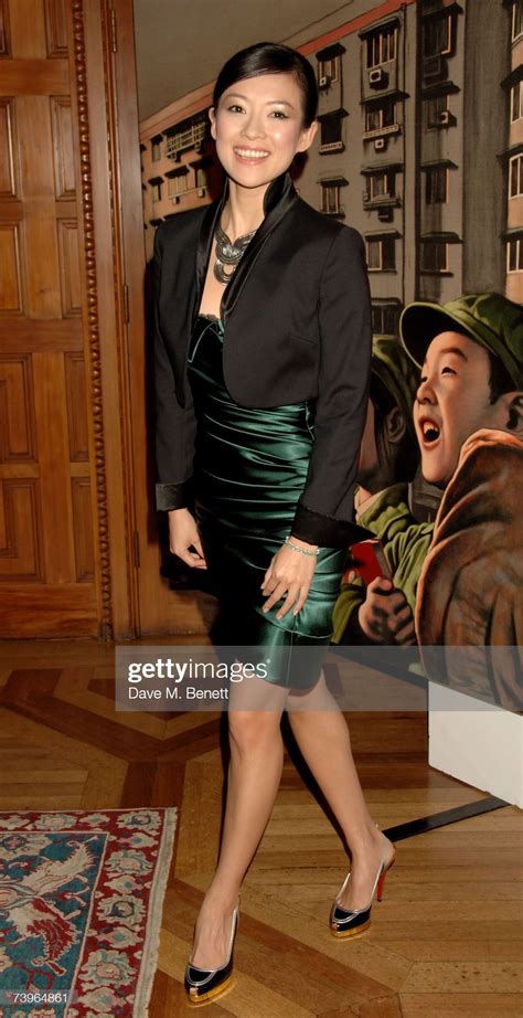 Chinese Contemporary Art Zhang Ziyi Chinese Actress Leather Skirt