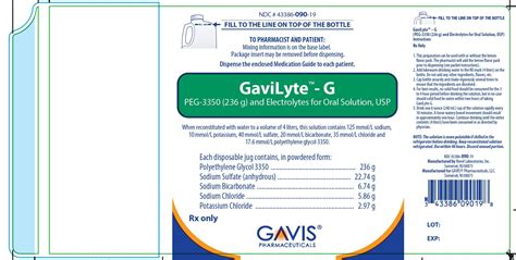 Gavilyte G Package Insert Prescribing Information