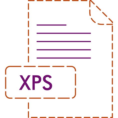 Xps File Format Icon Rounded Outline Illustration 57325676 Png