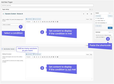 How To Create Dynamic Content Triggers If So Documentation