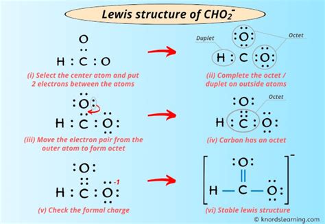 Lewis Structure Of Cho2 Or Hco2 With 6 Simple Steps
