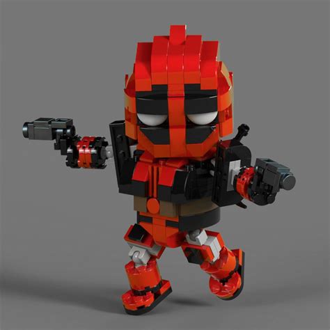 Lego Moc Deadpool By Choidambaek Rebrickable Build With Lego