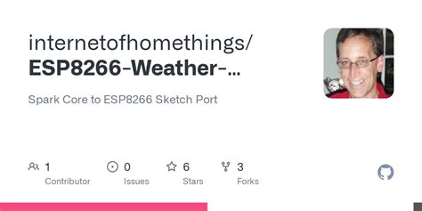 GitHub Internetofhomethings ESP8266 Weather Sensor Webserver Spark Core To ESP8266 Sketch Port