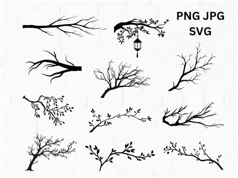 Branch Svg Tree Branch Svg Branch Cricut Svg Branch Svg Cut Files