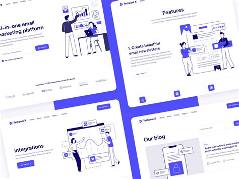 Techpool X Tech App Webflow Template Behance