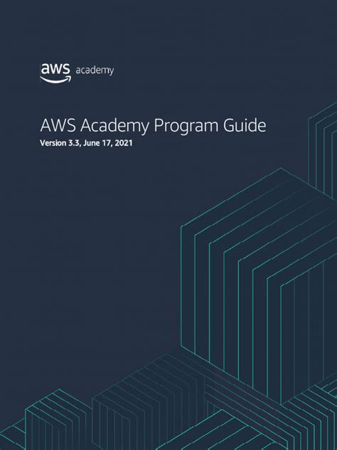 Program Guide 2018 Aws Academy Pdf Amazon Web Services Teachers