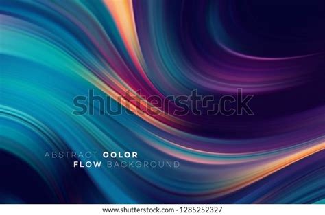 현대적인 컬러로 된 포스터검정색 배경색의 물결 스톡 벡터로열티 프리 1285252327