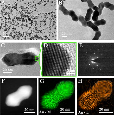 The Morphology And Lattice Structure Of The Au Ag Coreshell