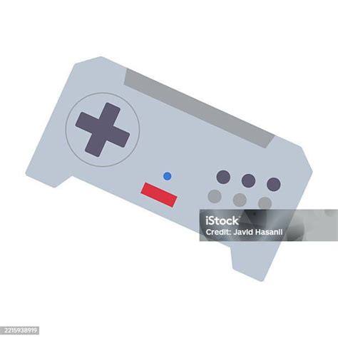 Colorful Illustrations Of Various Retro And Modern Game Controllers Stok Vektör Sanatı And Analog