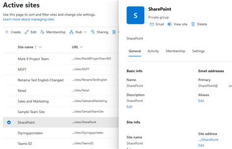 Renaming A Site Is Not Renamed Completely Microsoft Community Hub