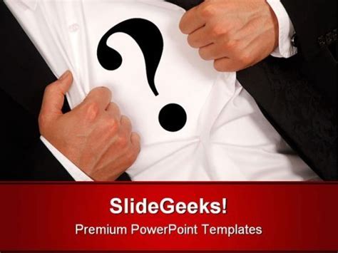 Business Man Question Future People PowerPoint Template