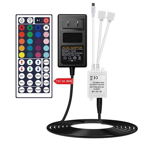 44 Key Wireless Ir Remote Controller Rectifier Control Boxdc 12v 3a