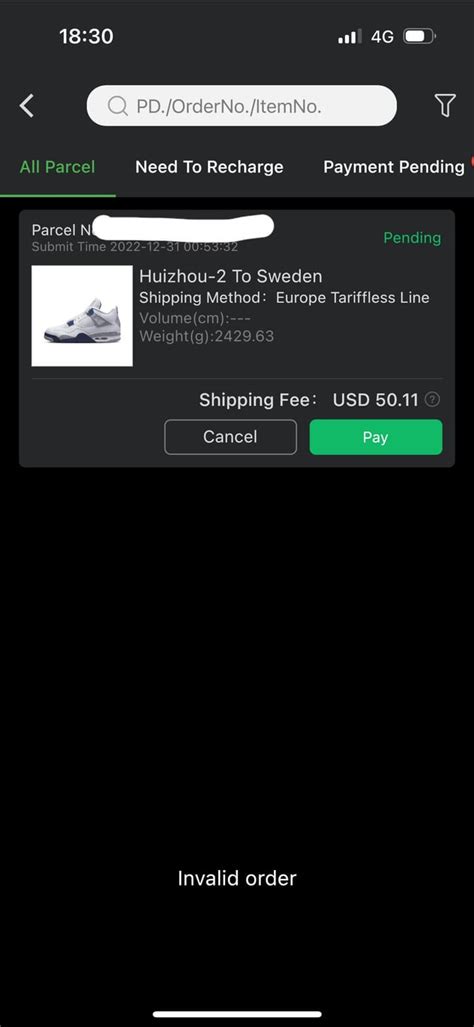 Why Does It Say Invalid Order Rfashionreps