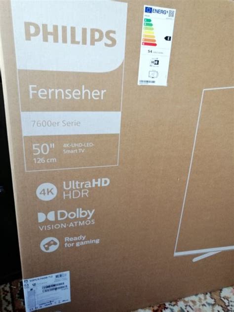 Philips 4k Uhd Tv Sprejemnik 50pus7608 127cm Nov