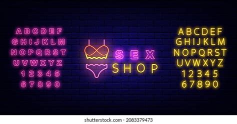Sex Shop Neon Emblem Alphabet Intimate Stock Vector Royalty Free 2083379473 Shutterstock
