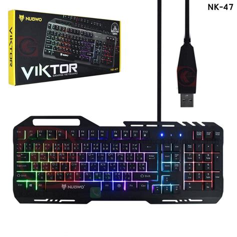 Nubwo Nk 47 Viktor Rubber Dome Switch Gaming Keyboard คียบอร์ดเกมมิ่ง