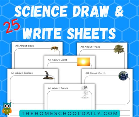 Science Draw And Write Journal Pack The Homeschool Daily