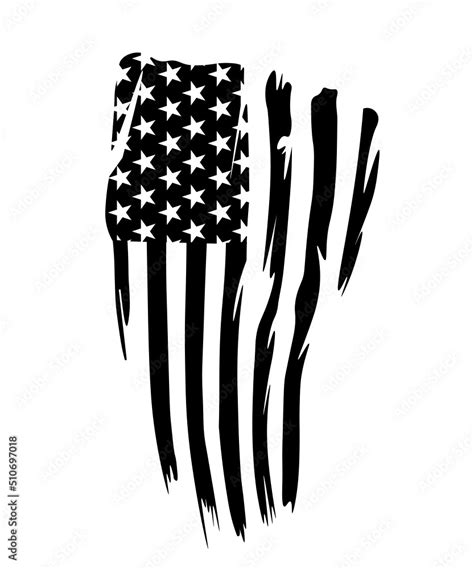 Fotomural American Flag Svg Usa Flag Svg Distressed Flag Svg Us Flag