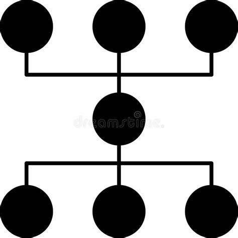 Flowchart Hierarchy Vector Icons Org Chart Organizational Flow