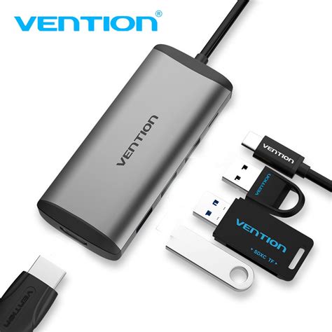 Mua Hub Chia Cổng Vention Chuyển Đổi Từ Cổng Usb Type C Sang Hdmi 4k Cổng Sạc Pd Usb 3 0 Hàng