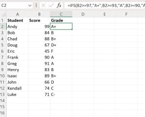 How To Calculate Letter Grade In Excel With Examples