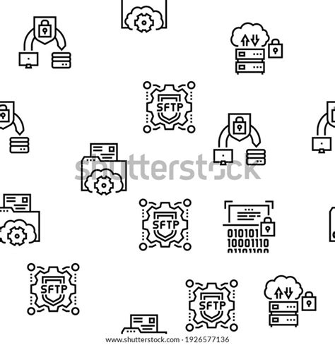 Ssh Sftp File Transfer Protocol Vector Stock Vector Royalty Free 1926577136 Shutterstock