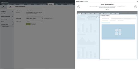 Custom Widgets Log360 Cloud