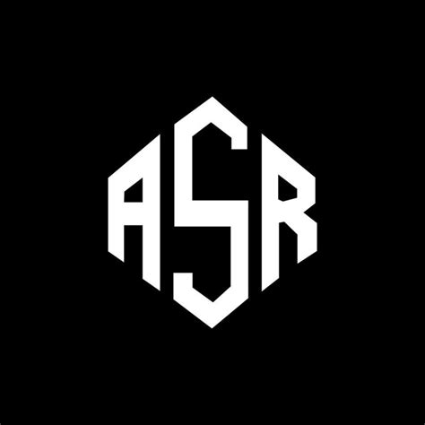 Asr Logo Design With Hexagonal Shapes