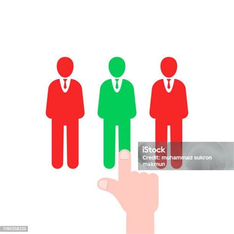 직원 선발과 같은 채용 프로세스 군중 심볼 또는 작업 검색 또는 헤드헌터를 위한 선택 및 대기열을 모집하는 개념입니다 플랫 심플 미니멀 리더십 로고 그래픽 디자인 흰색 절연