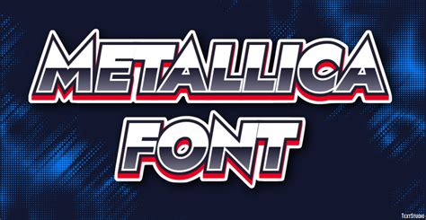 Metallica Font Text Effect And Logo Design Font