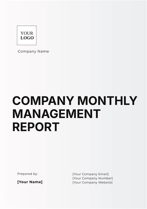 Free Bookkeeping Monthly Report Template To Edit Online