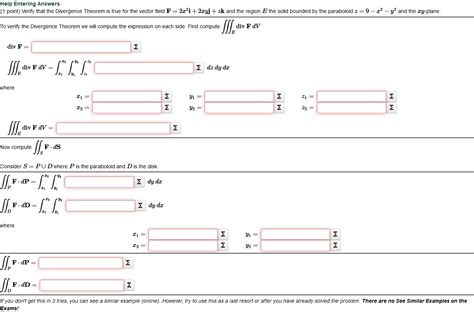 Solved Help Entering Answers 1 ﻿point ﻿verify That The