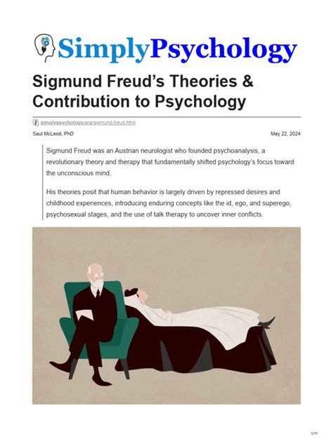 Sigmund Freuds Theories Amp Contribution To Psychology Pdf Sigmund