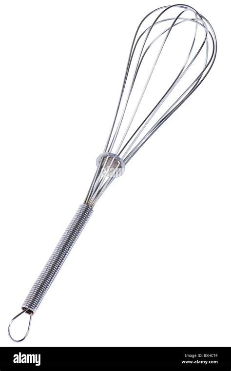 Object On White Kitchen Whisk Close Up Stock Photo Alamy